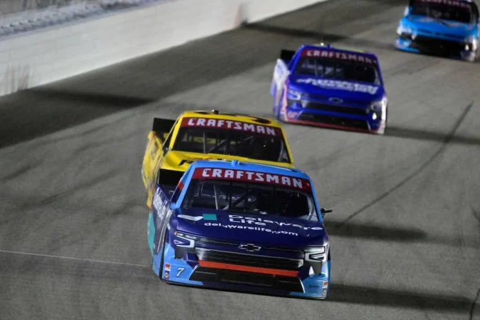 Layne Riggs battles Carson Hocevar in wild NASCAR Truck Series finish ...